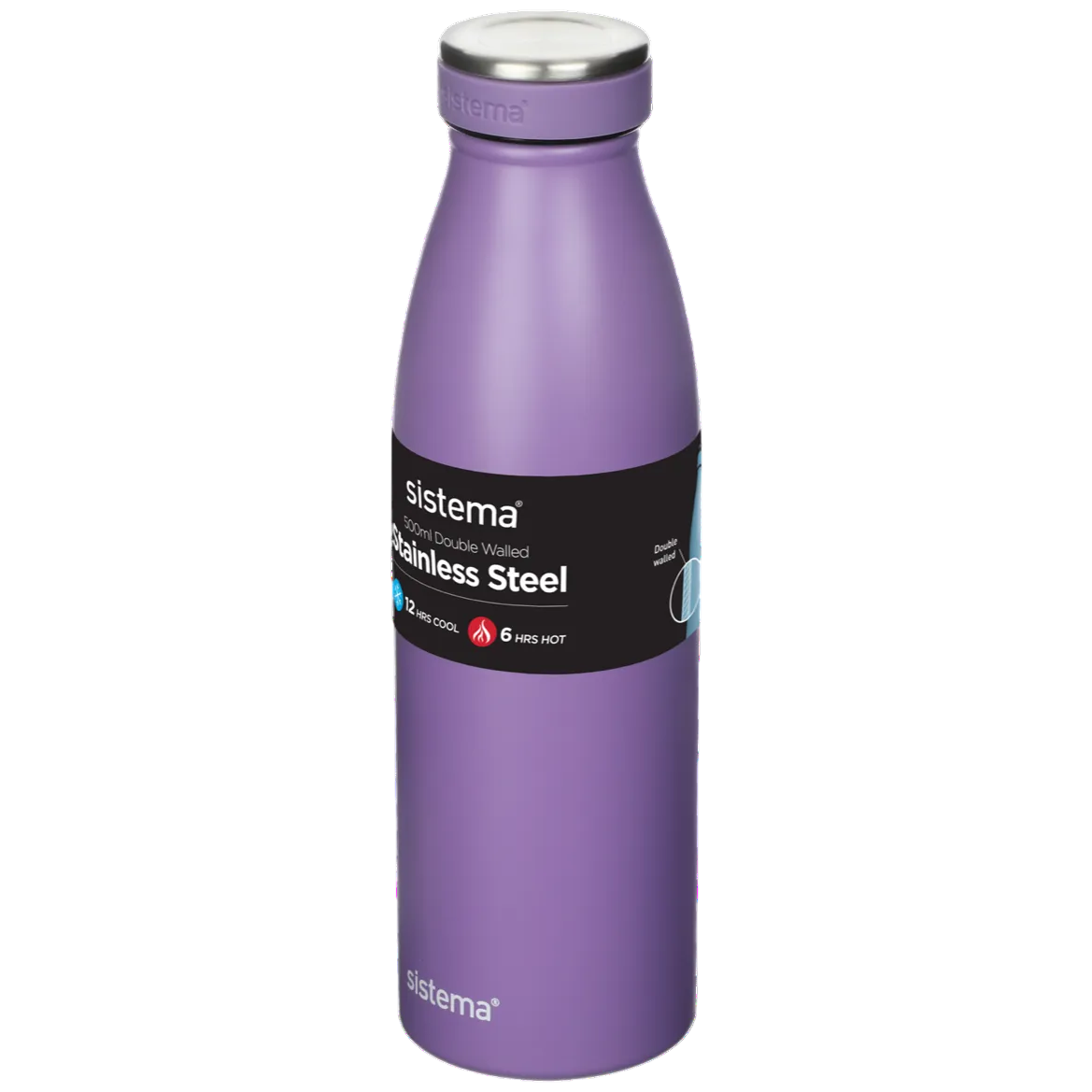 Termosica Sistema Stainless Steel 500 ml Boja: Ljubičasta