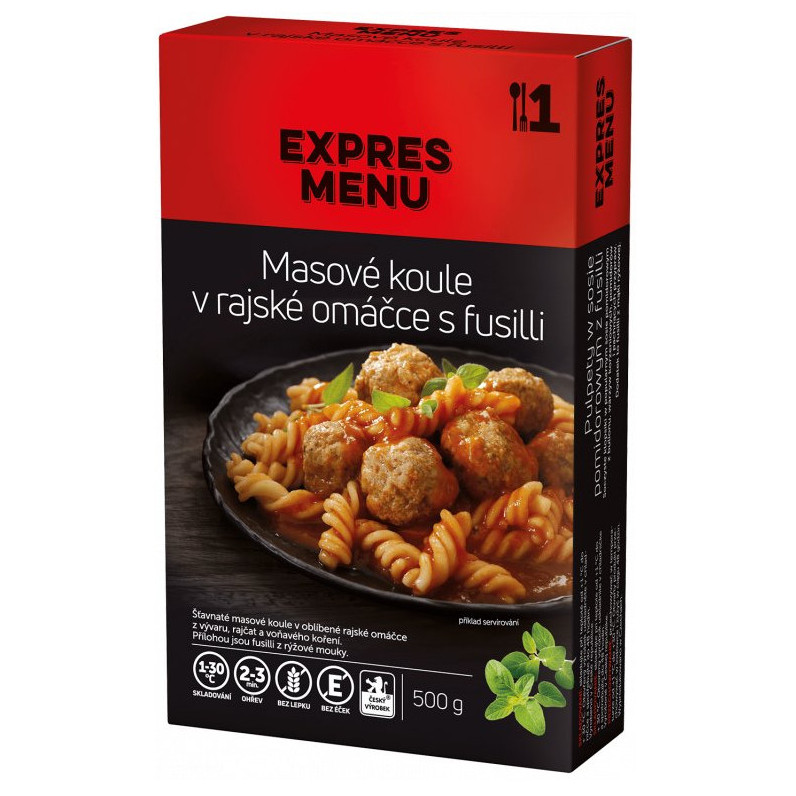 Gotova jela Expres menu Ćufte u umaku od rajčice s tjesteninom ...