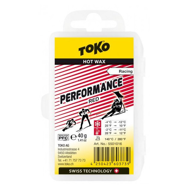Vosak TOKO Performance crveni 40 g Triple | 4camping.hr